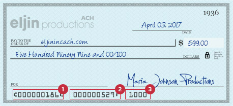 ACH Registration Form | Eljin Productions Inc.